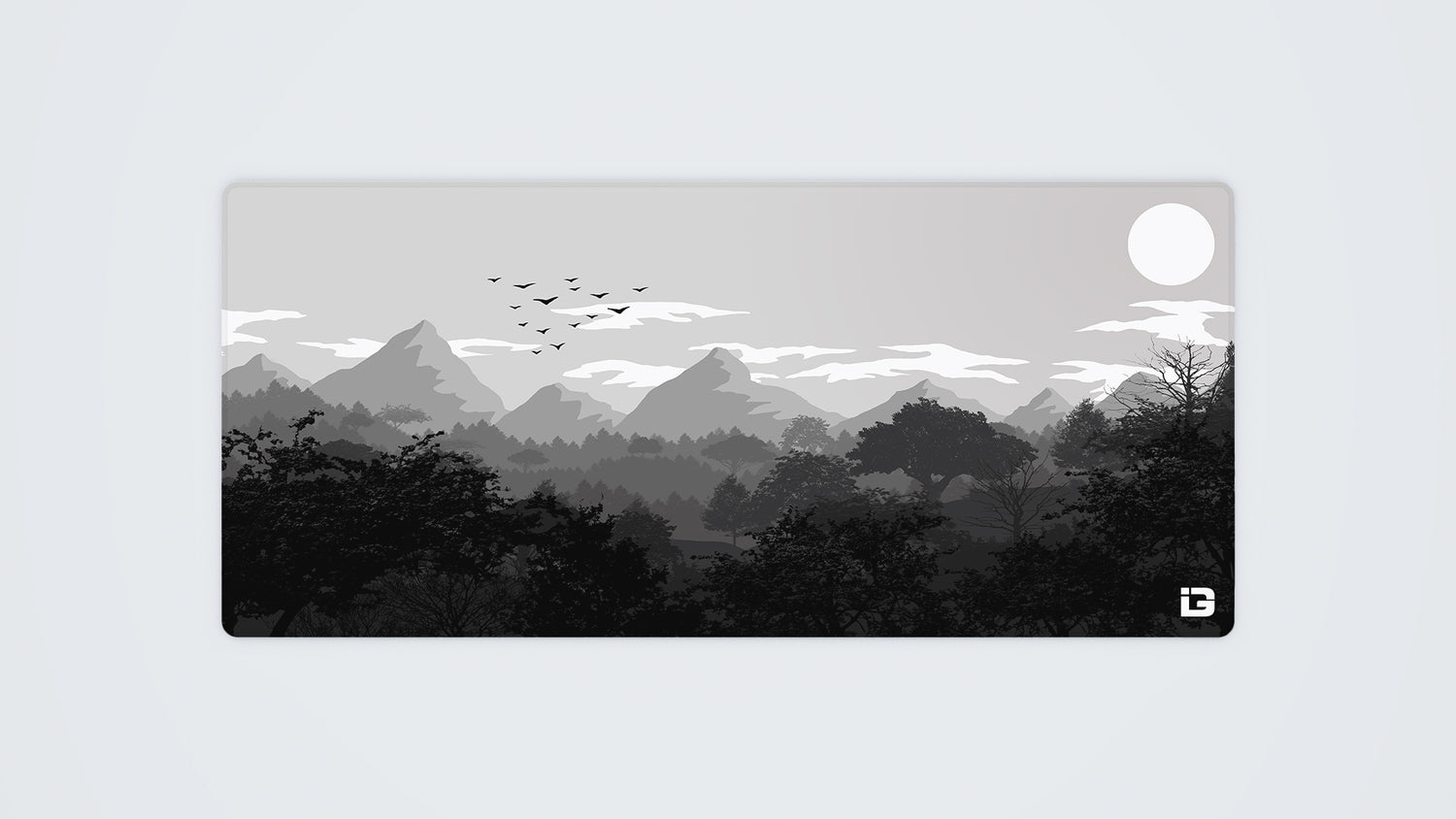 Gulls - Monochrome | Custom Gaming Deskpad by ID Gaming – iD Gaming