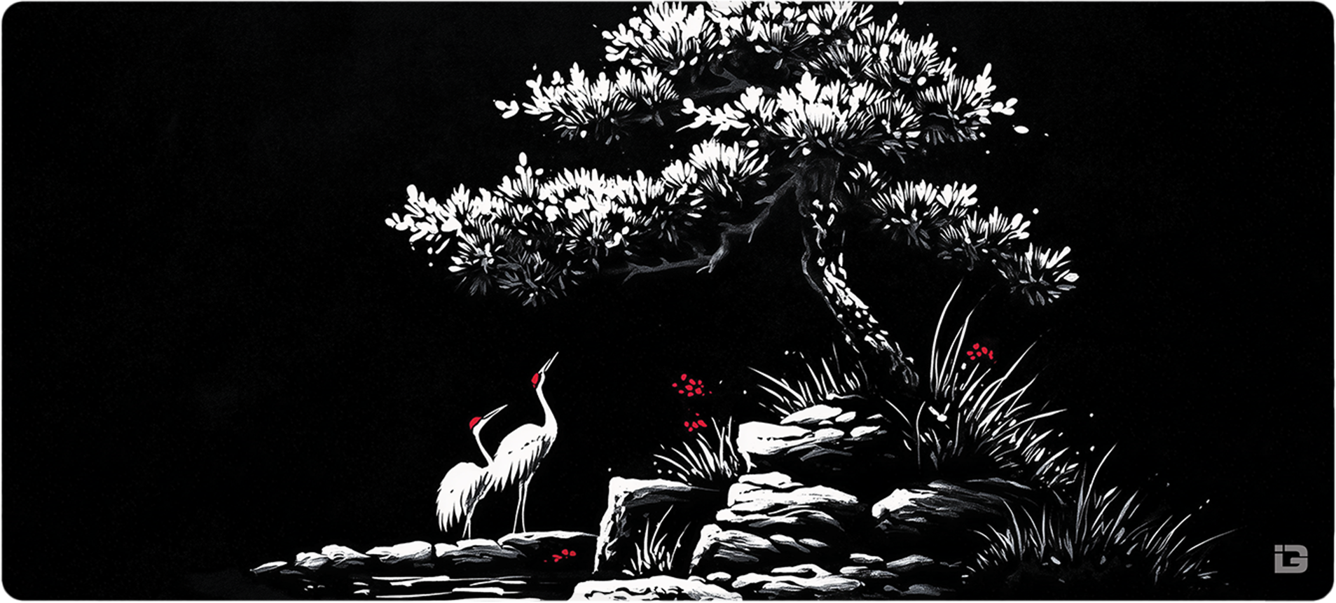 Midnight Bonsai | Custom Gaming Deskpad by iD Gaming