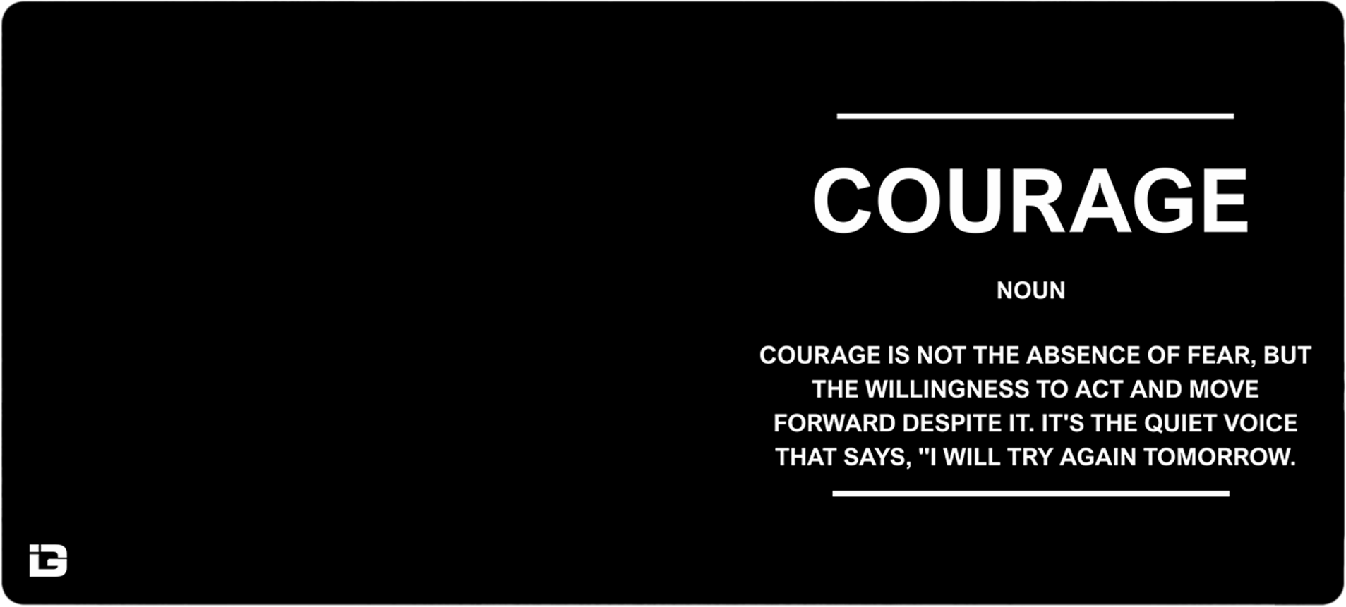 Courage | Custom Gaming Deskpad by ID Gaming – iD Gaming