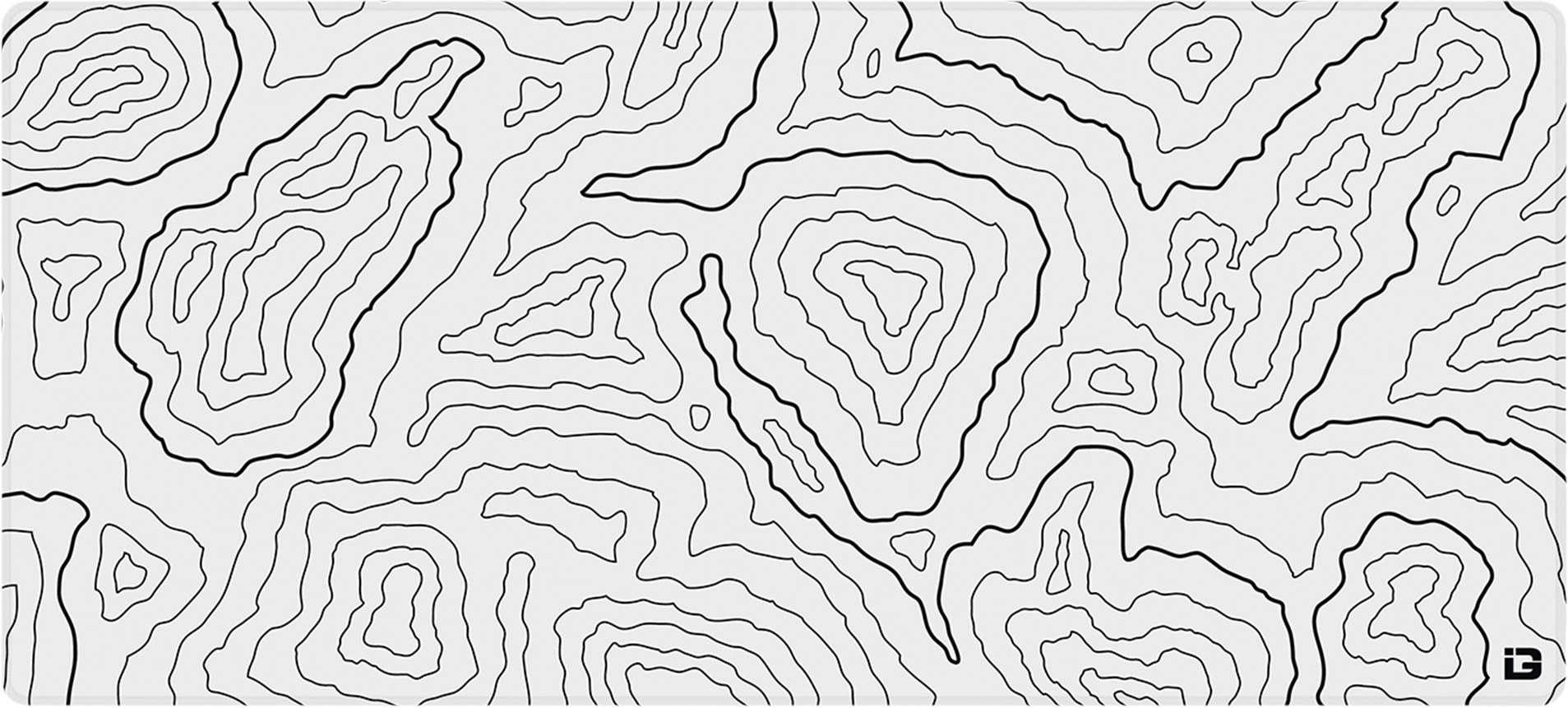 Topograph White V2 | Custom Gaming Deskpad by ID Gaming – iD Gaming