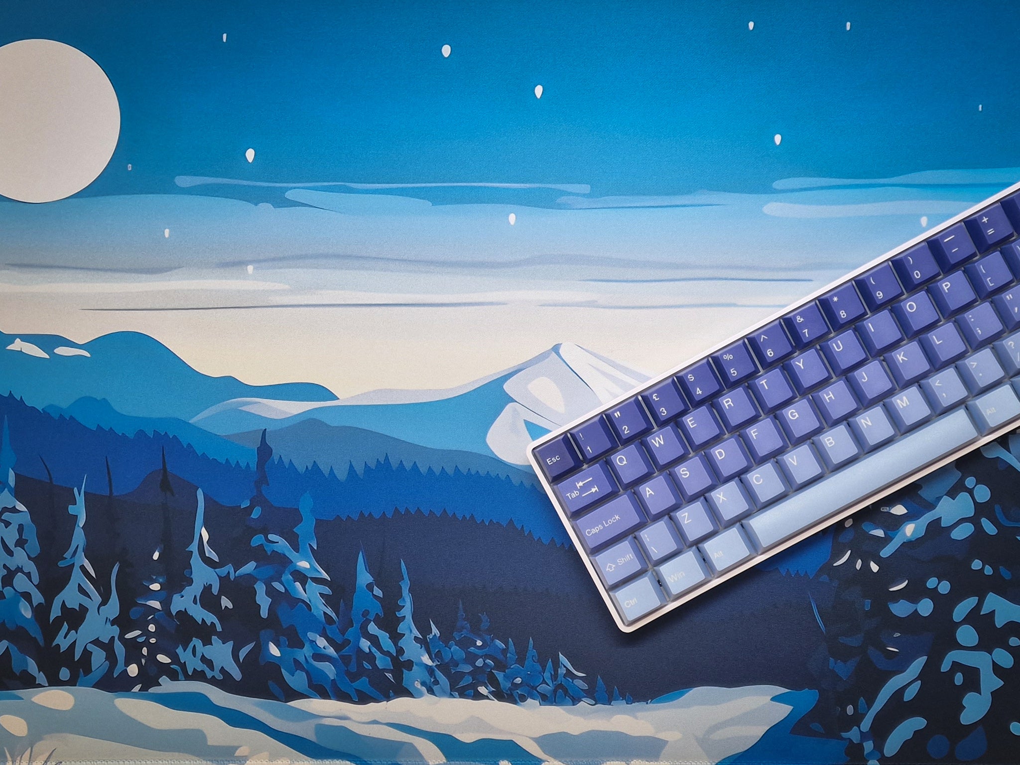 Frostbound Bundle | Deskpad and Keycap Set by ID Gaming – iD Gaming