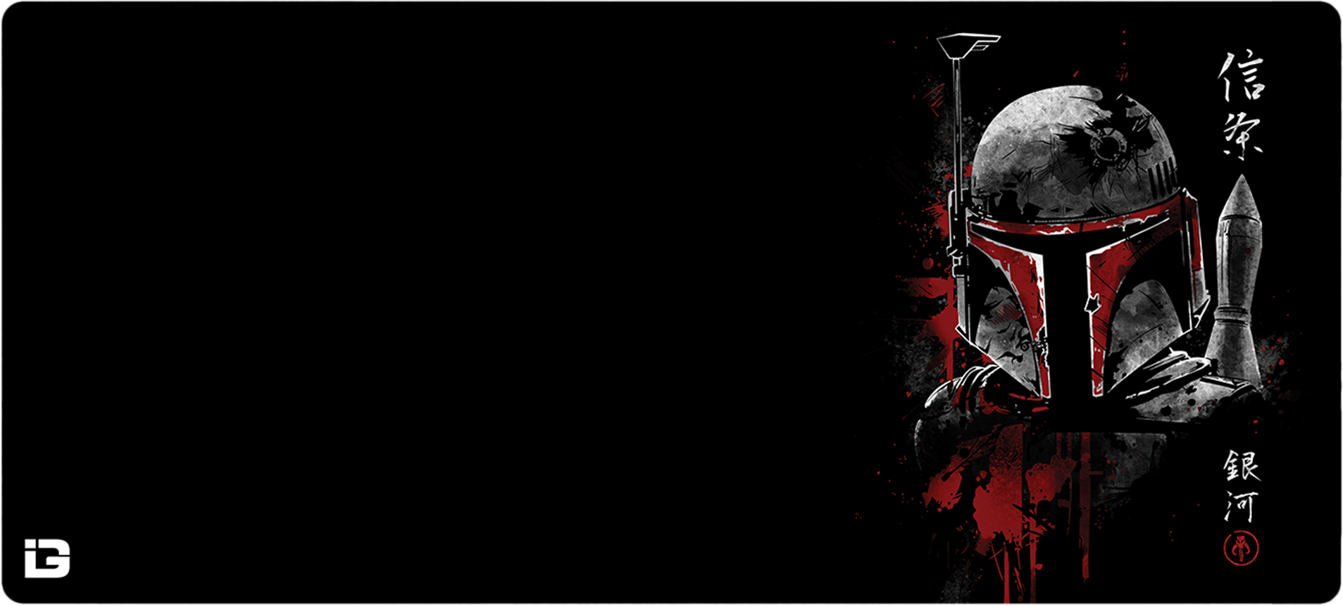 Bounty Hunter Ink | Custom Gaming Deskpad by iD Gaming