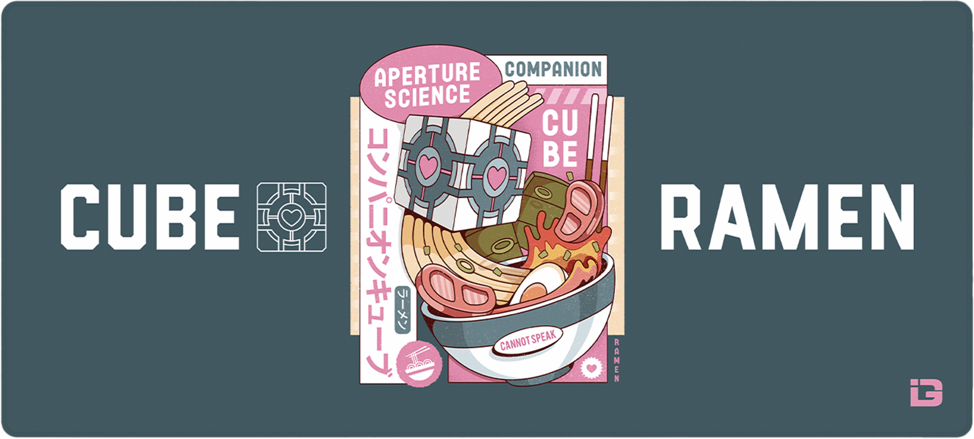 Cube Ramen | Custom Gaming Deskpad by iD Gaming