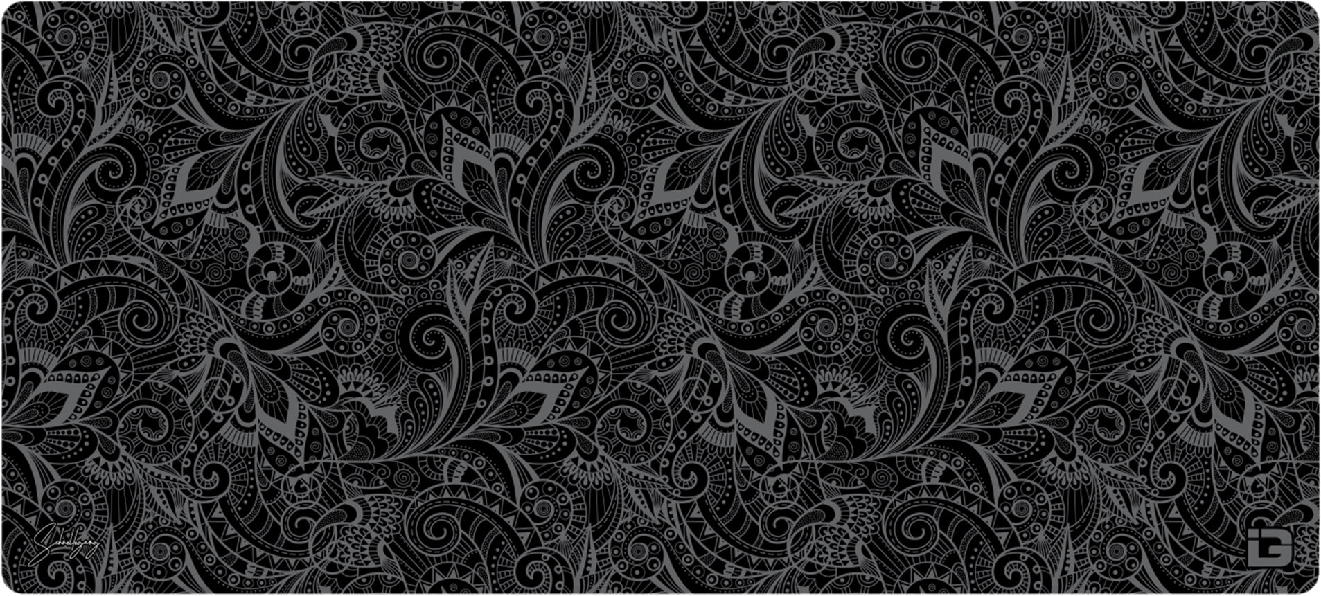 Florale - Black | Custom Gaming Mousepad by ID Gaming – iD Gaming