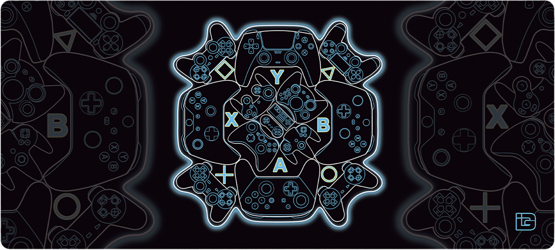 Gamer Mandala | Custom Gaming Deskpad by ID Gaming – iD Gaming