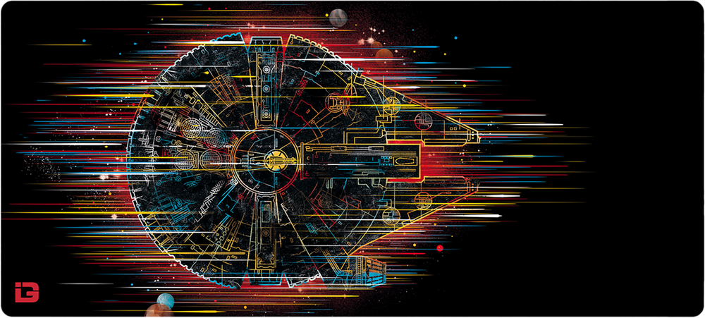 The Neon Falcon | Custom Gaming Deskpad by ID Gaming – iD Gaming