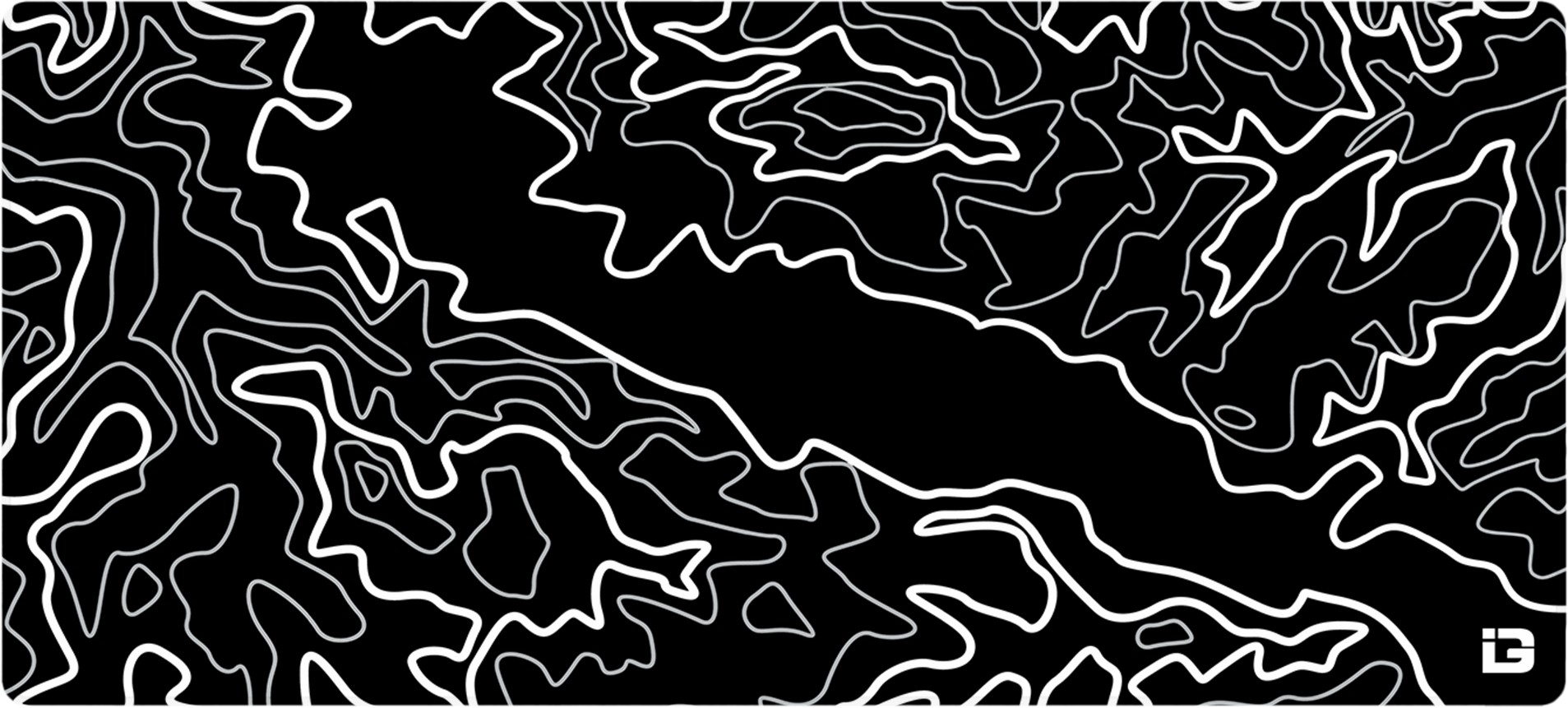 Topograph - Black | Custom Gaming Deskpad by ID Gaming – iD Gaming