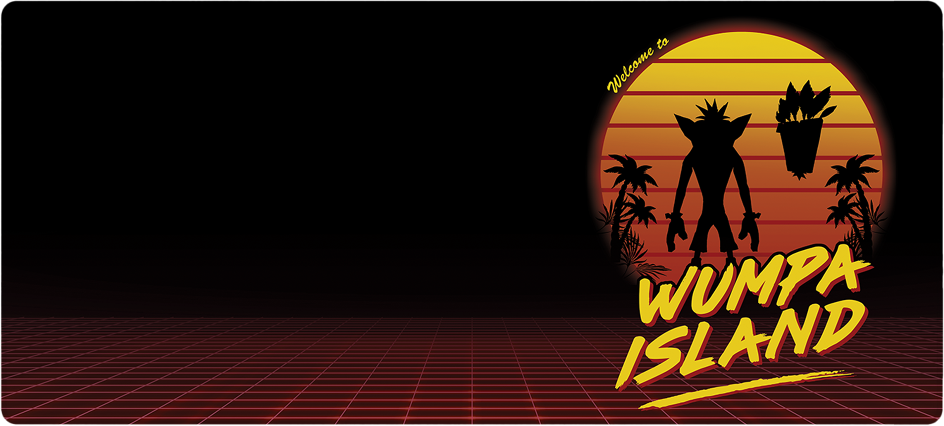 Welcome To Wumpa Island | Custom Gaming Deskpad by ID Gaming – iD Gaming