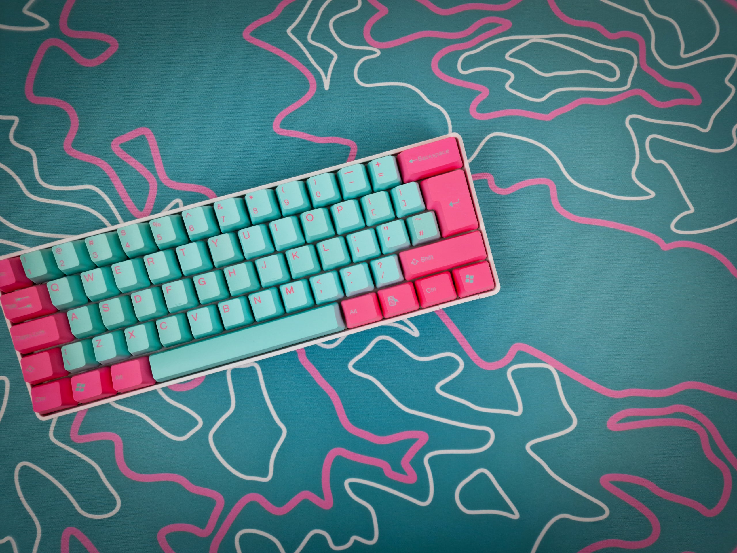 Topo Miami Bundle | Deskpad and Keycap Set by ID Gaming – iD Gaming